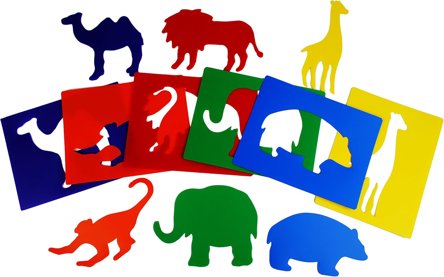 HenBea 756 “Zoo Animals” Stencil (6-Piece) – BigaMart