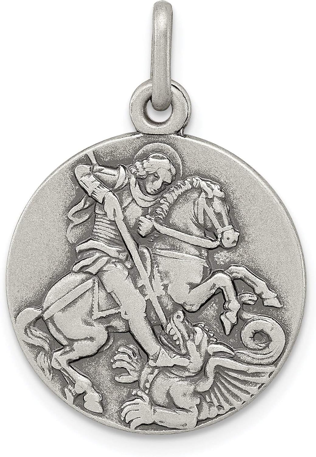 Amazon.com: Sterling Silver Saint George Round Medal: Jewelry