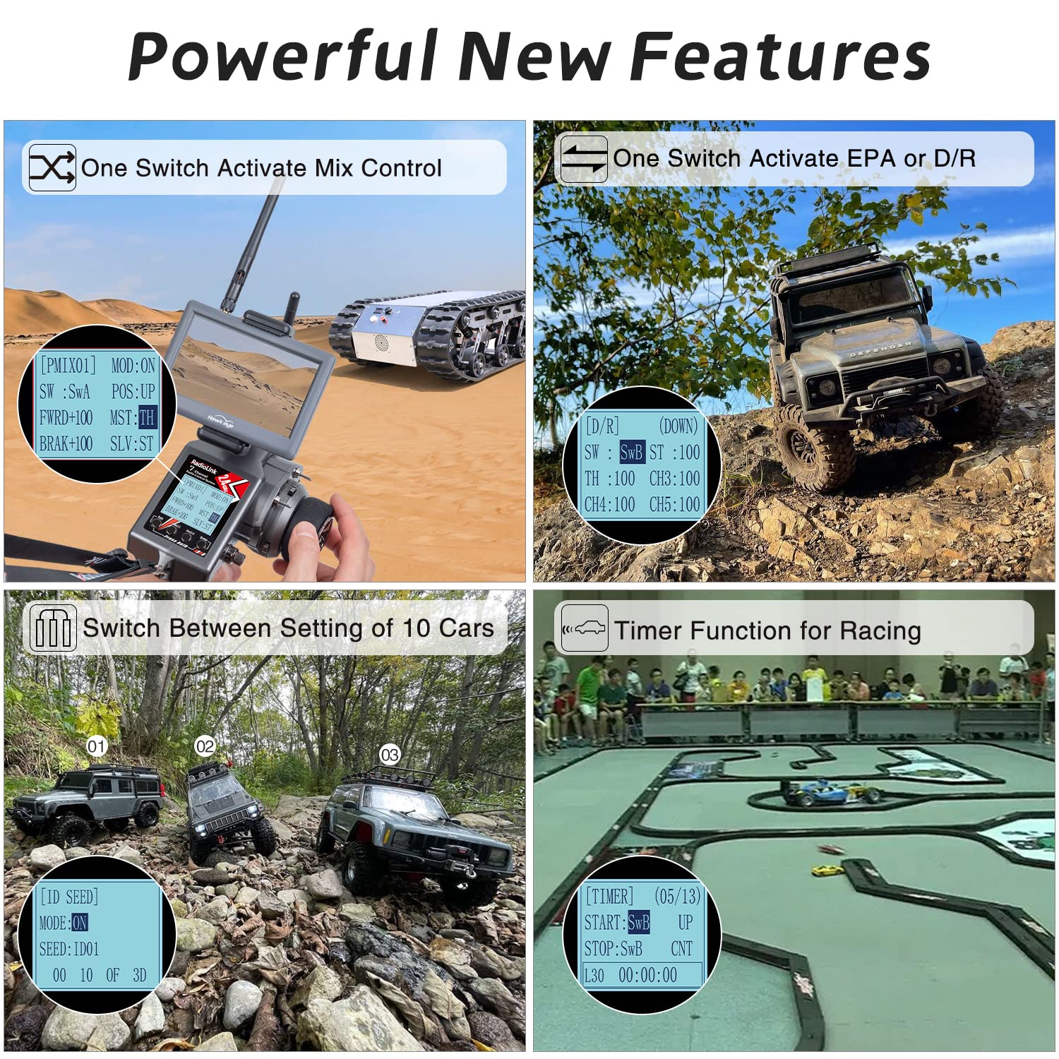 Mua Radiolink RC6GS V3 7 Channels RC Transmitter and R7FG&R4FGM Gyro ...