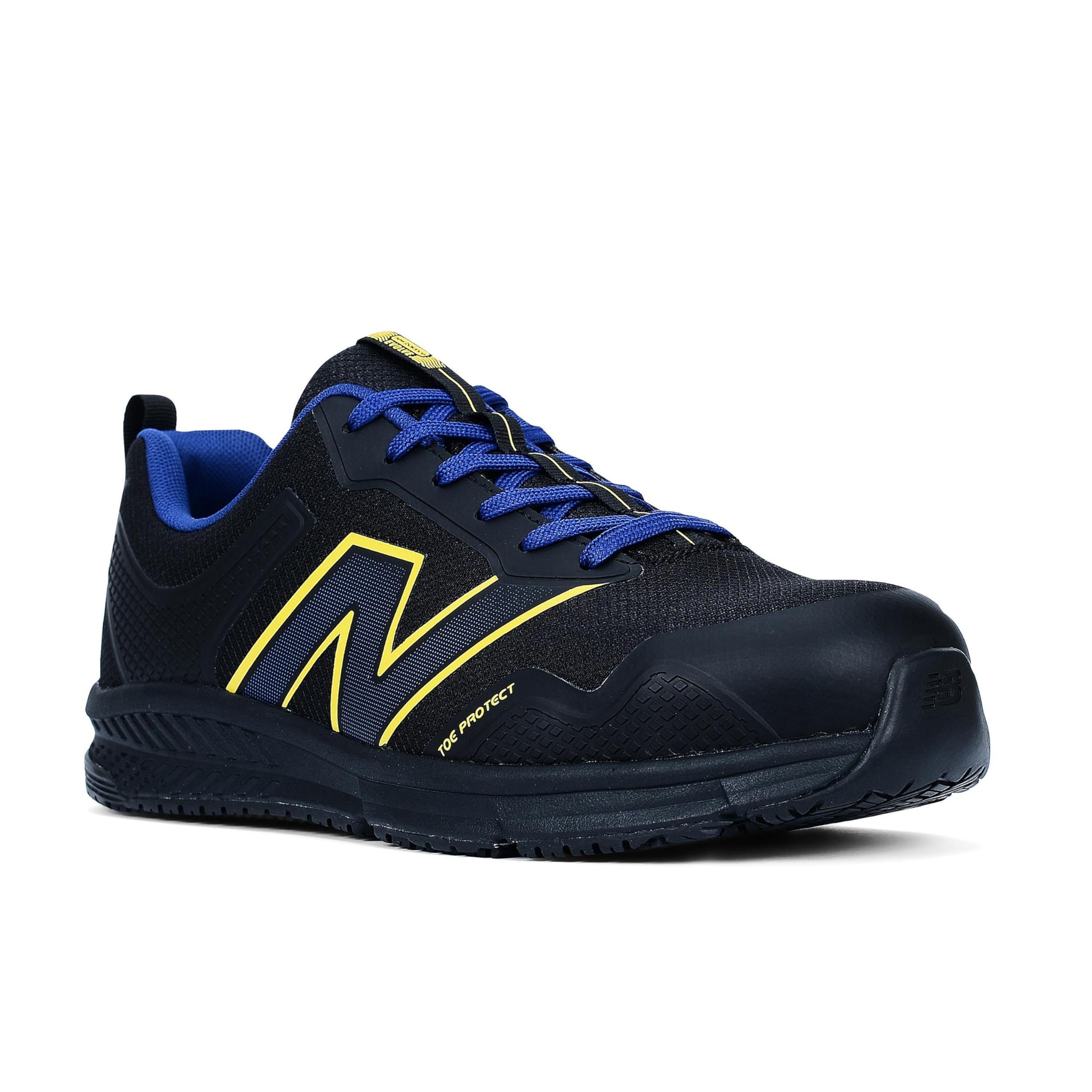New Balance Men's Aluminum Toe Evolve Industrial Shoe, Black/Blue ...