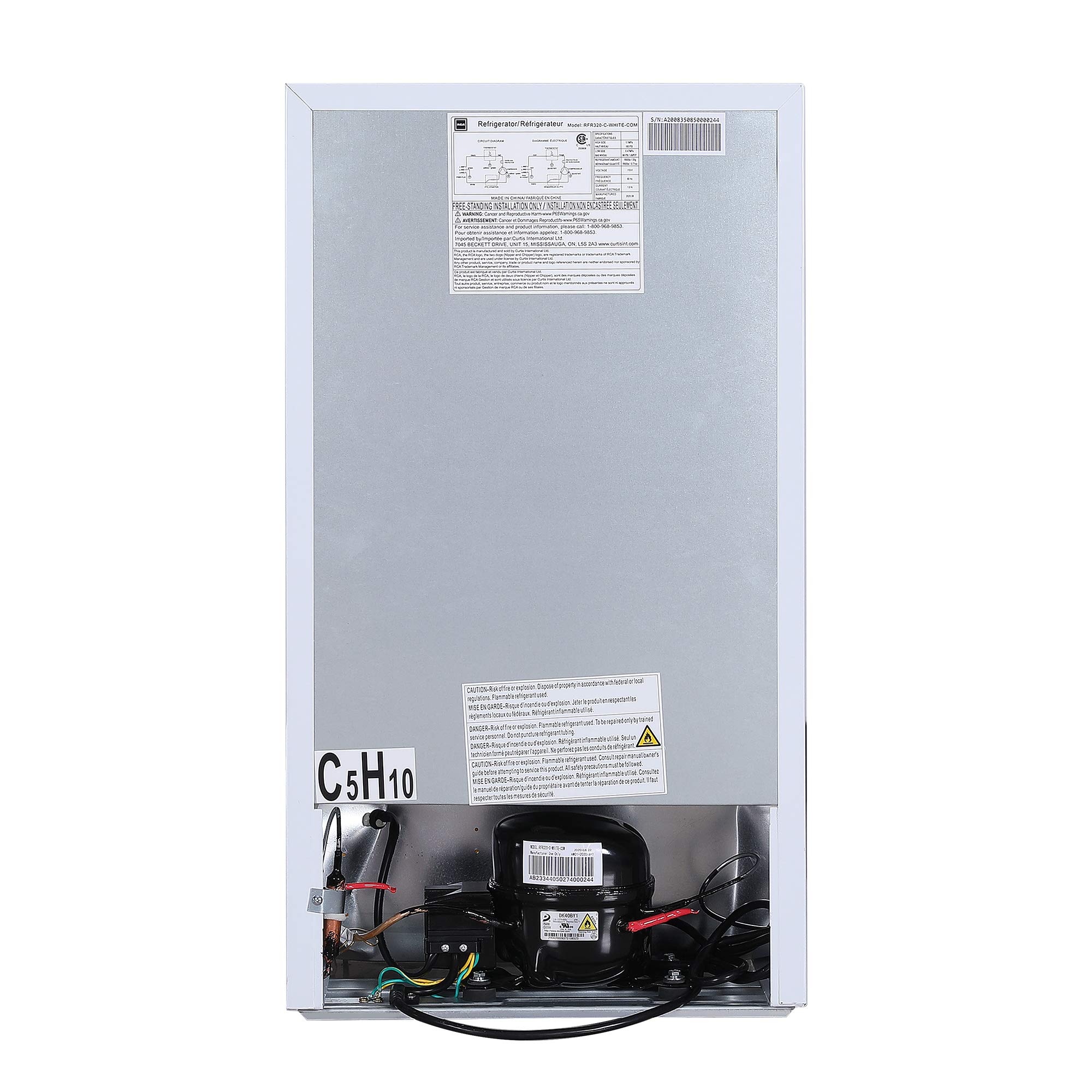 Mua RCA RFR321-FR320/8 IGLOO Mini Refrigerator, 3.2 Cu Ft Fridge, White ...