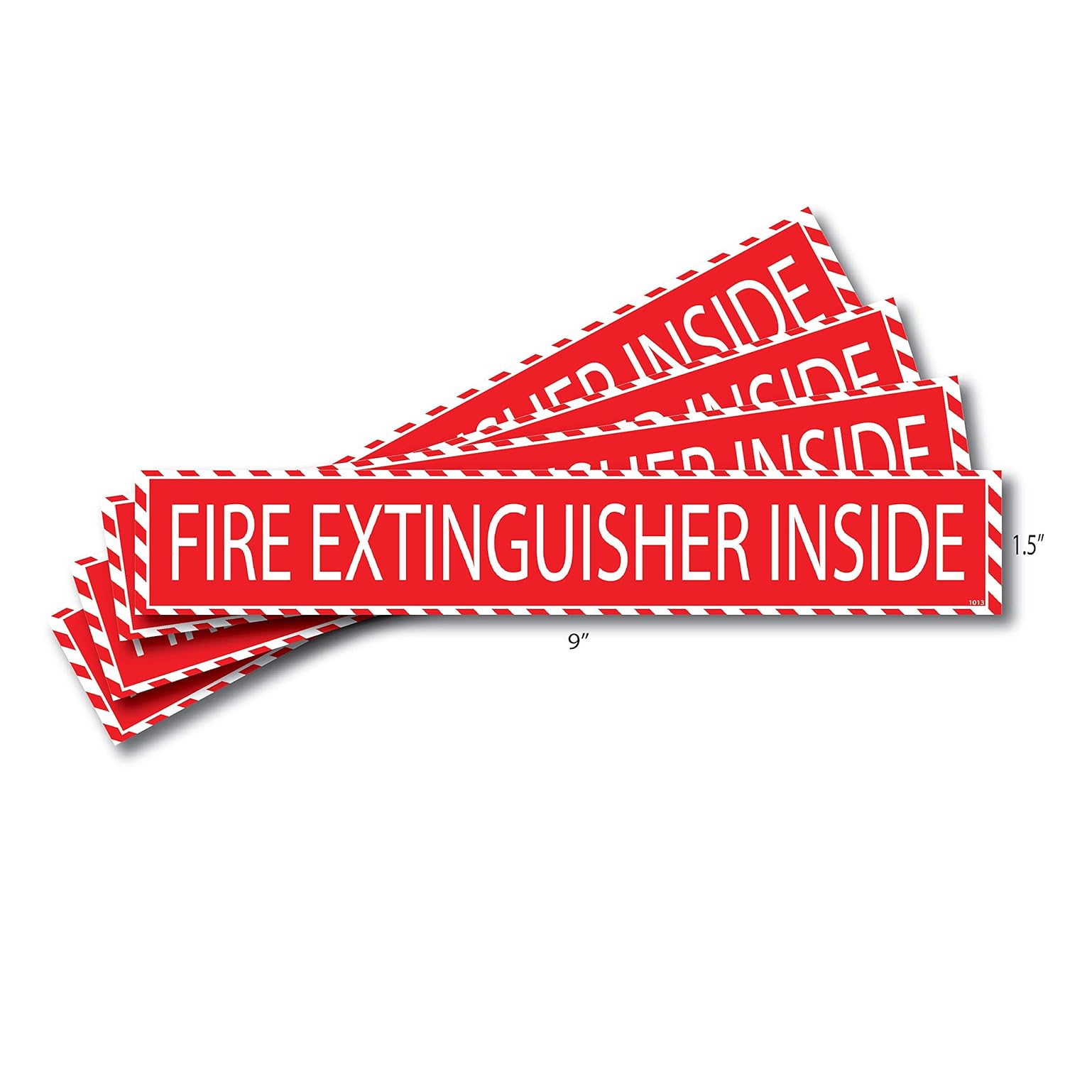 Fire Extinguisher Inside Sticker 1.5 x 9 Decal Sign Self Adhesive for ...