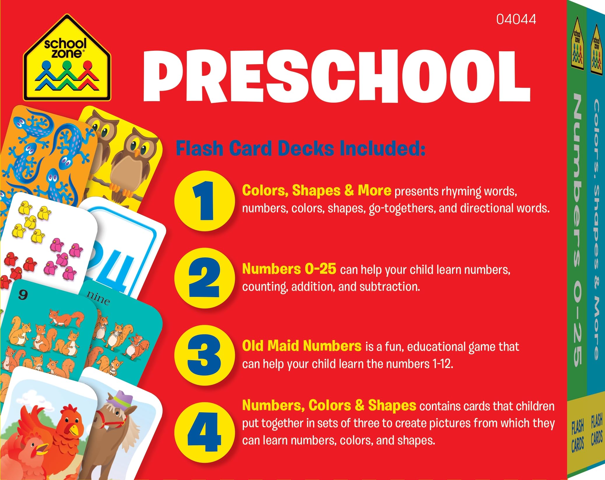 Mua School Zone - Preschool 4-Pack Flash Cards - Ages 4+, Colors ...