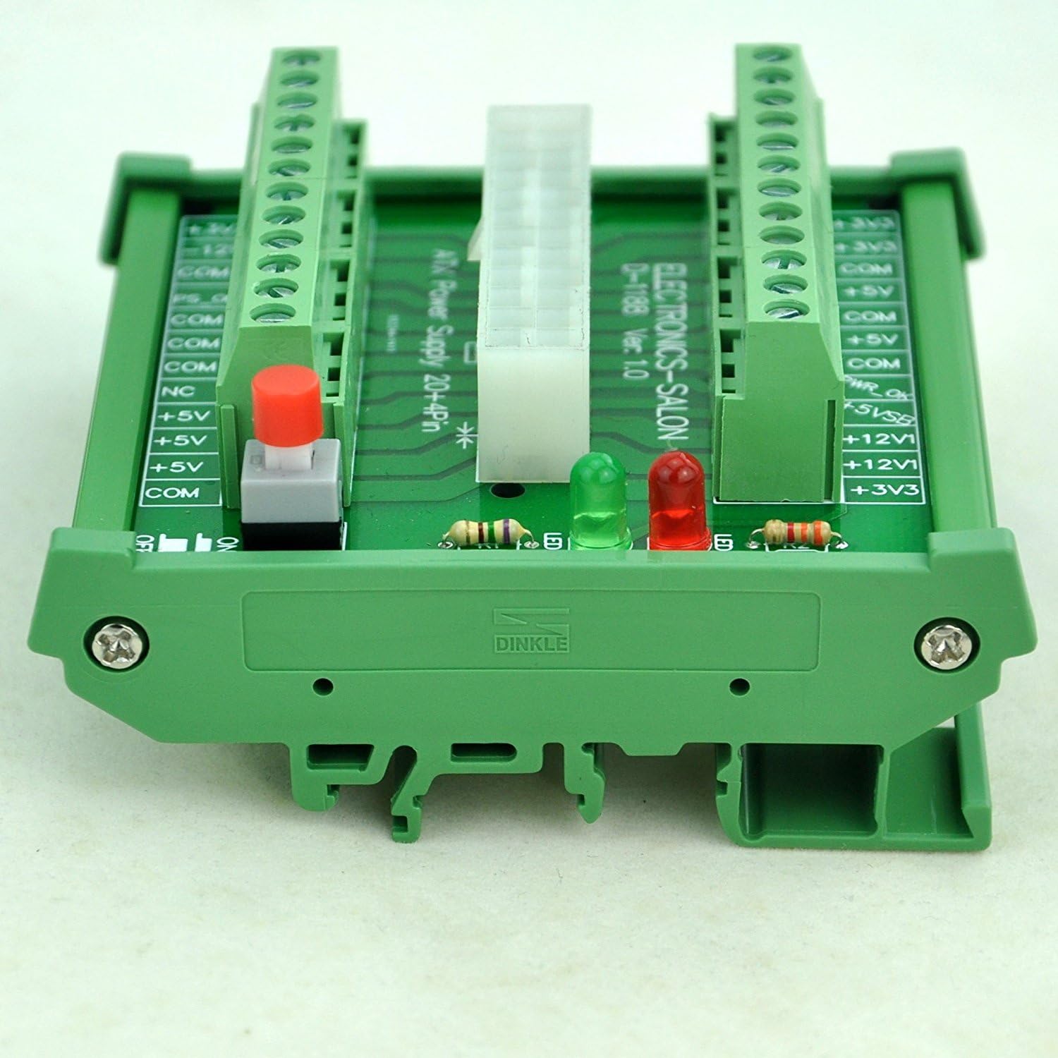 Electronics-Salon DIN Rail Mount 24/20-pins ATX DC Power Supply ...
