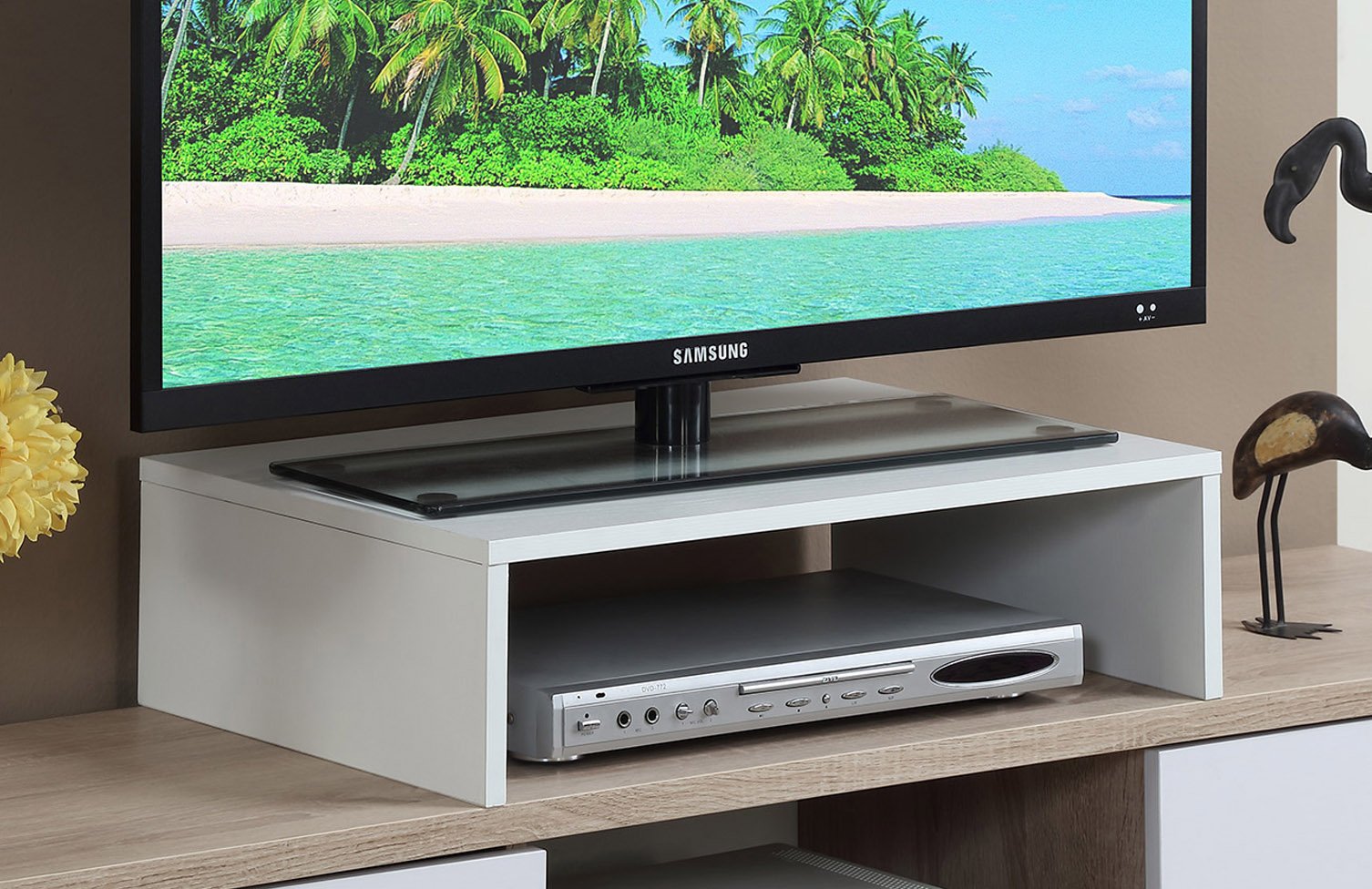 Convenience Concepts Designs2Go Small TV / Monitor Riser, White