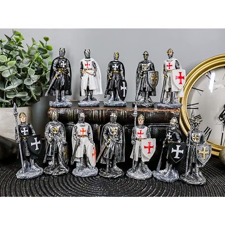 Mua Ebros Gift Set of 12 Medieval Knights of The Cross Crusaders with ...