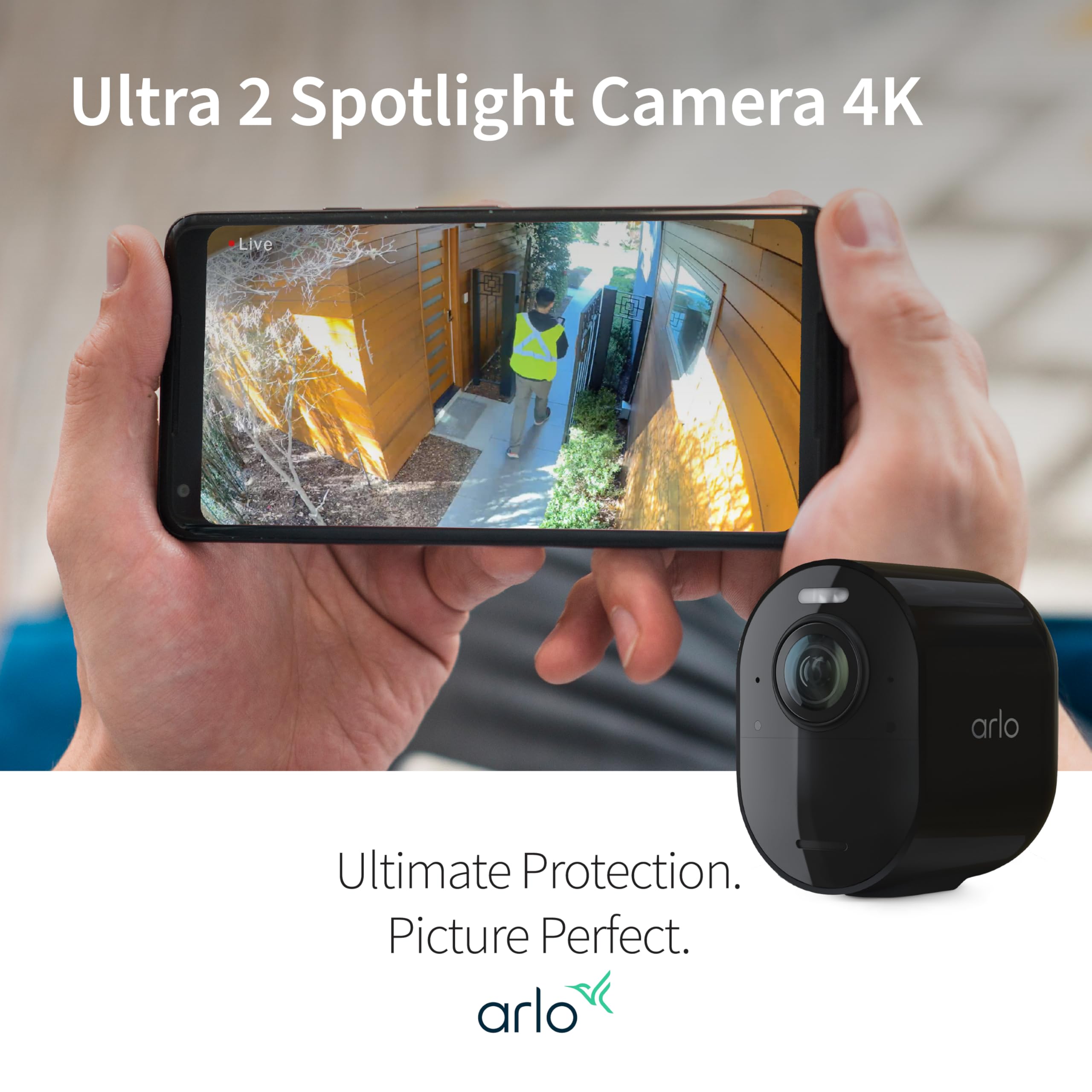 Arlo Ultra 2 Spotlight Camera 4K HDR (Camera Only, SmartHub Sold ...