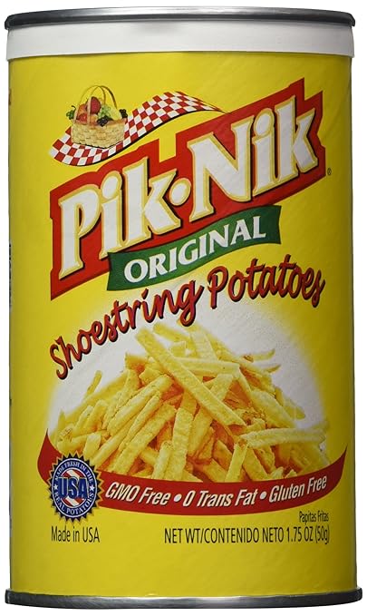 Amazon.com: Pik-nik Original Shoestring Potatoes, 1.75 oz (Pack of 4)
