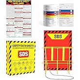 Amazon.com: MSDS SDS Binder and Wall Station,Yellow Heavy Duty 3 Inch ...