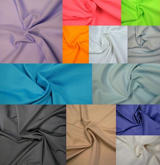 Amazon.com: Solid Nylon Spandex Tactel 2 Ways Stretch Medium Weight ...