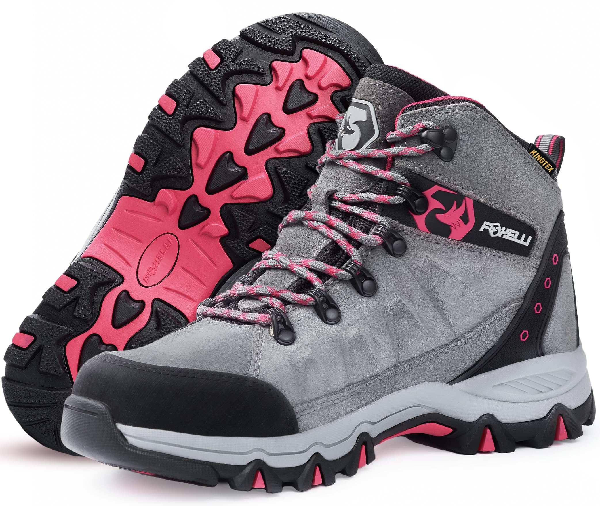 Foxelli Women’s Hiking Boots - Waterproof Lightweight & Breathable ...