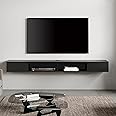 Amazon.com: WAMPAT 70 inch Black Floating TV Stand, Entertainement ...