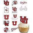 Amazon.com: University of Utah Cupcake Topper Party Supplies for UofU ...