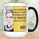 Amazon.com: Ruth Bader Ginsburg Feminism Quote Coffee Mug Microwave ...