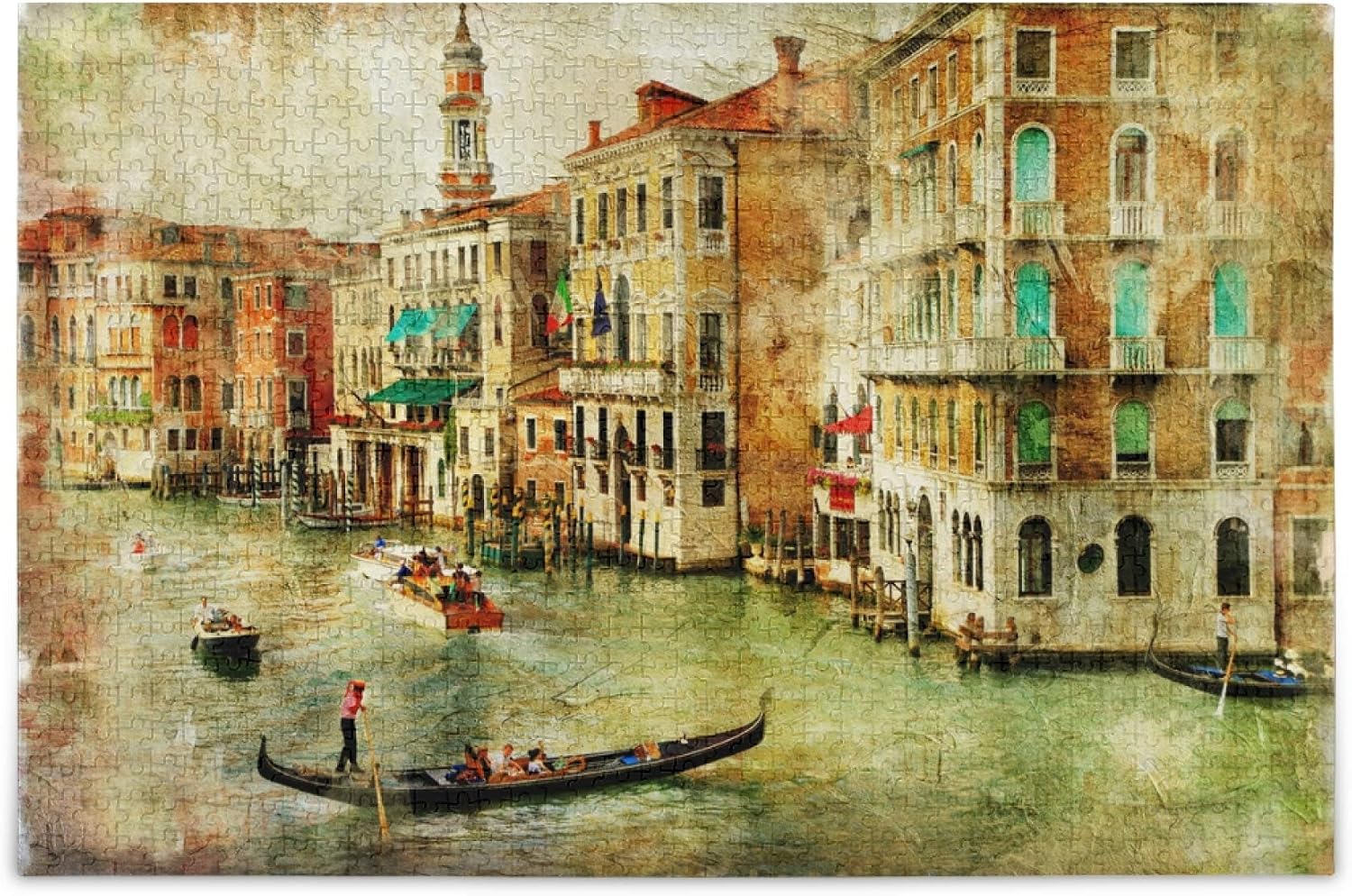500 Piece Jigsaw Puzzles for Adults, Oil Painting Landscape Of Venice ...