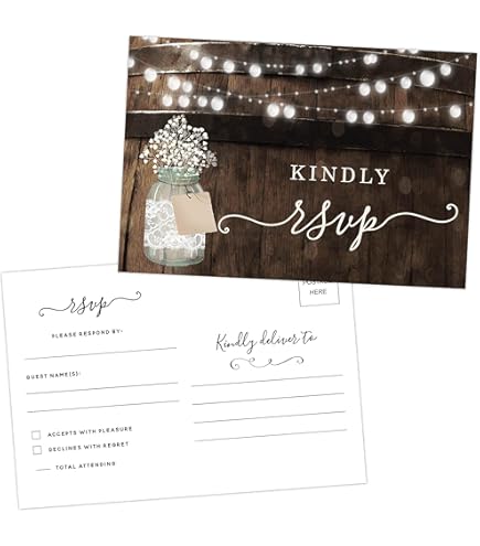 Tarjetas De Respuesta Rsvp Completadas