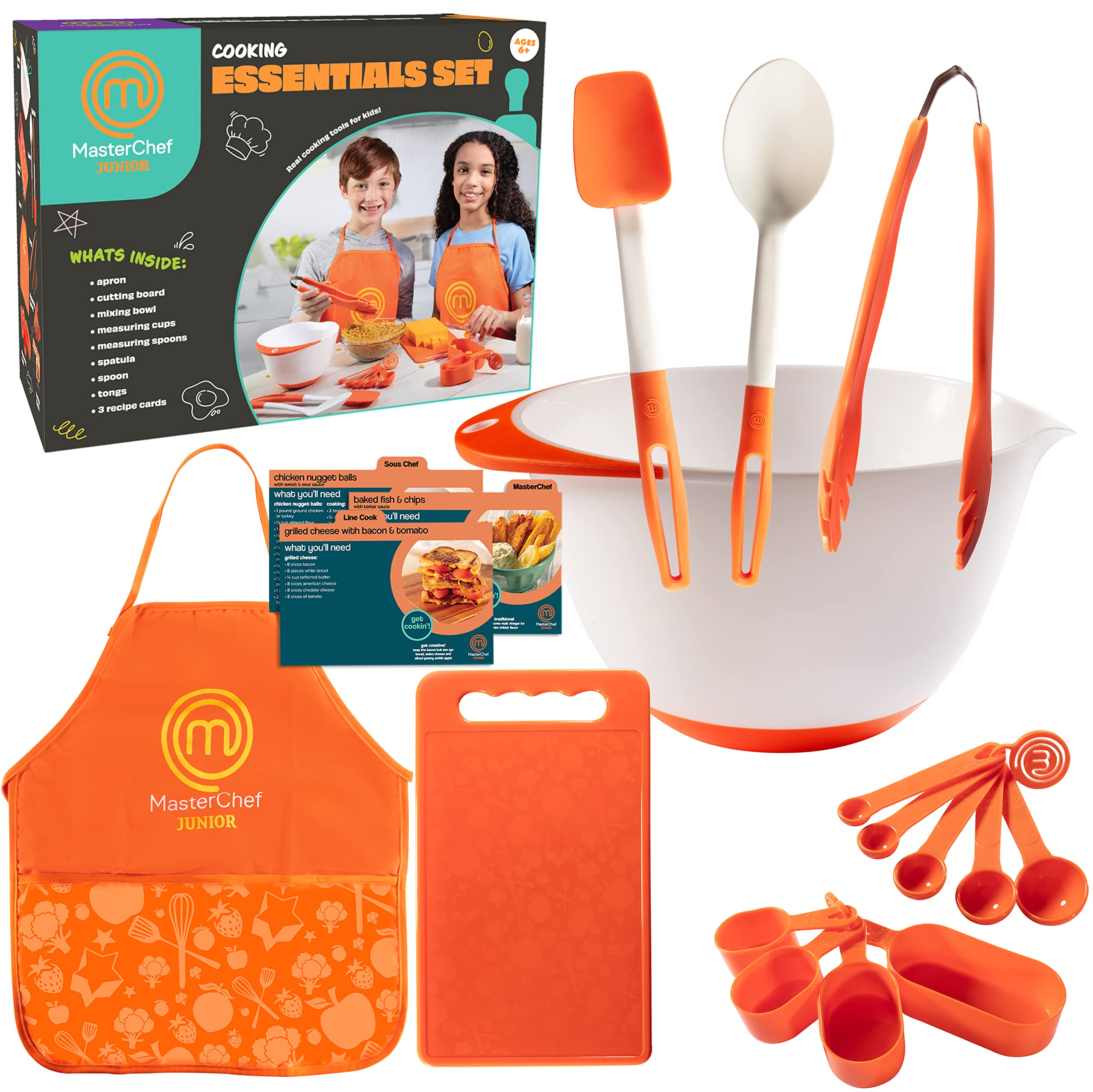MasterChef Junior Cooking Essentials Set - 9 Pc. Kit Includes Recipes ...