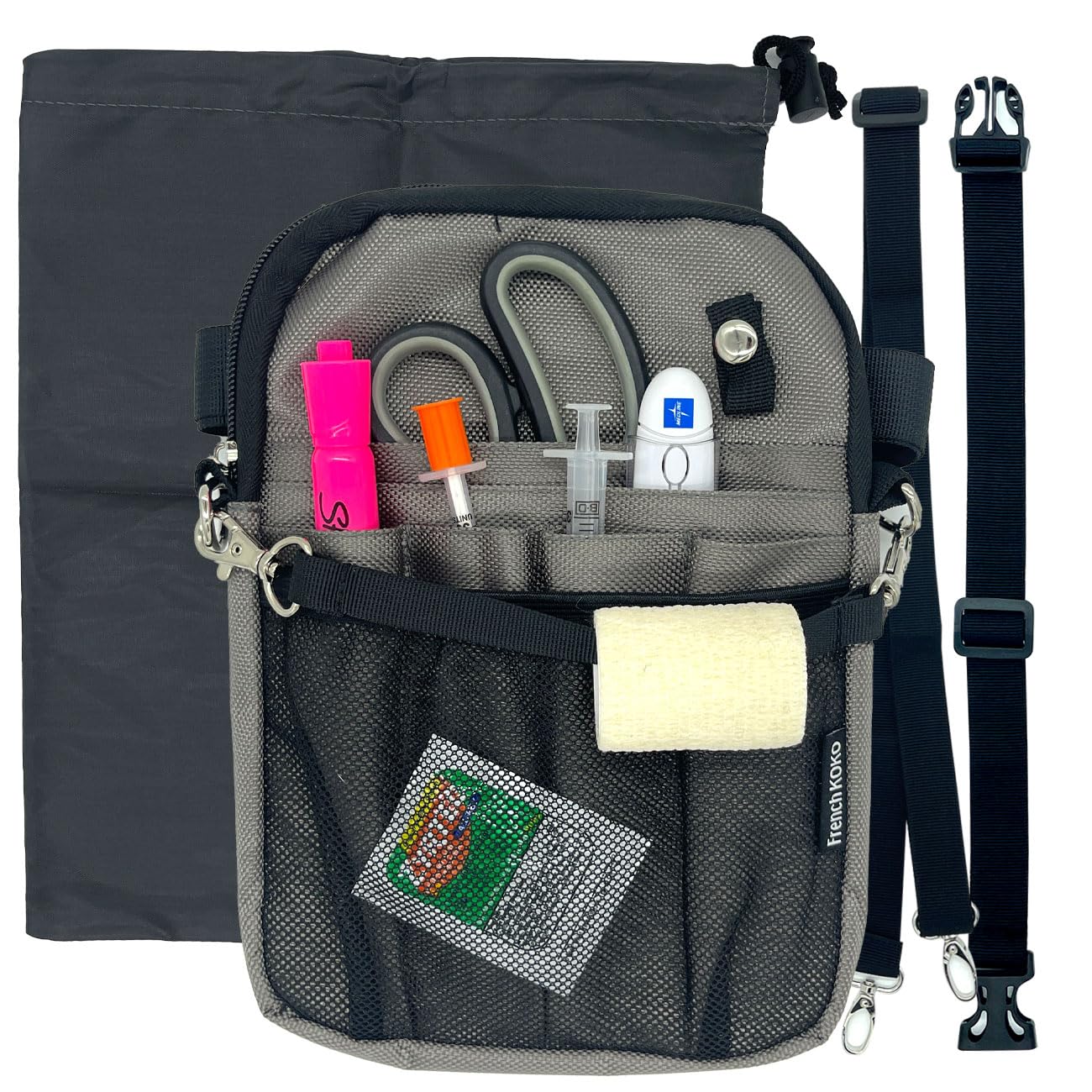 French KOKO Nursing Fanny Pack with Medical Gear Pockets, Tape Holder ...