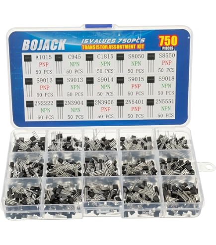 Bc547 Transistor Transistor Assortment Kit - 434 Pieces 24 Values With ...