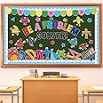 Amazon.com: Justforjoyful 79Pcs Math Classroom Bulletin Board ...