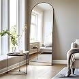 COFENY Full Length Mirror, 71" x 26" Arched Mirror Full Length Black ...