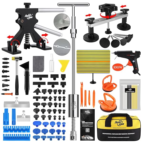 Fly5D 53Pcs PDR kit Auto Body Paintless Dent Repair Removal Tool Kits ...