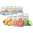 Amazon.com: Spindrift Sparkling Water, 4 Flavor Variety Pack, Made with Real Squeezed Fruit, 12 ...