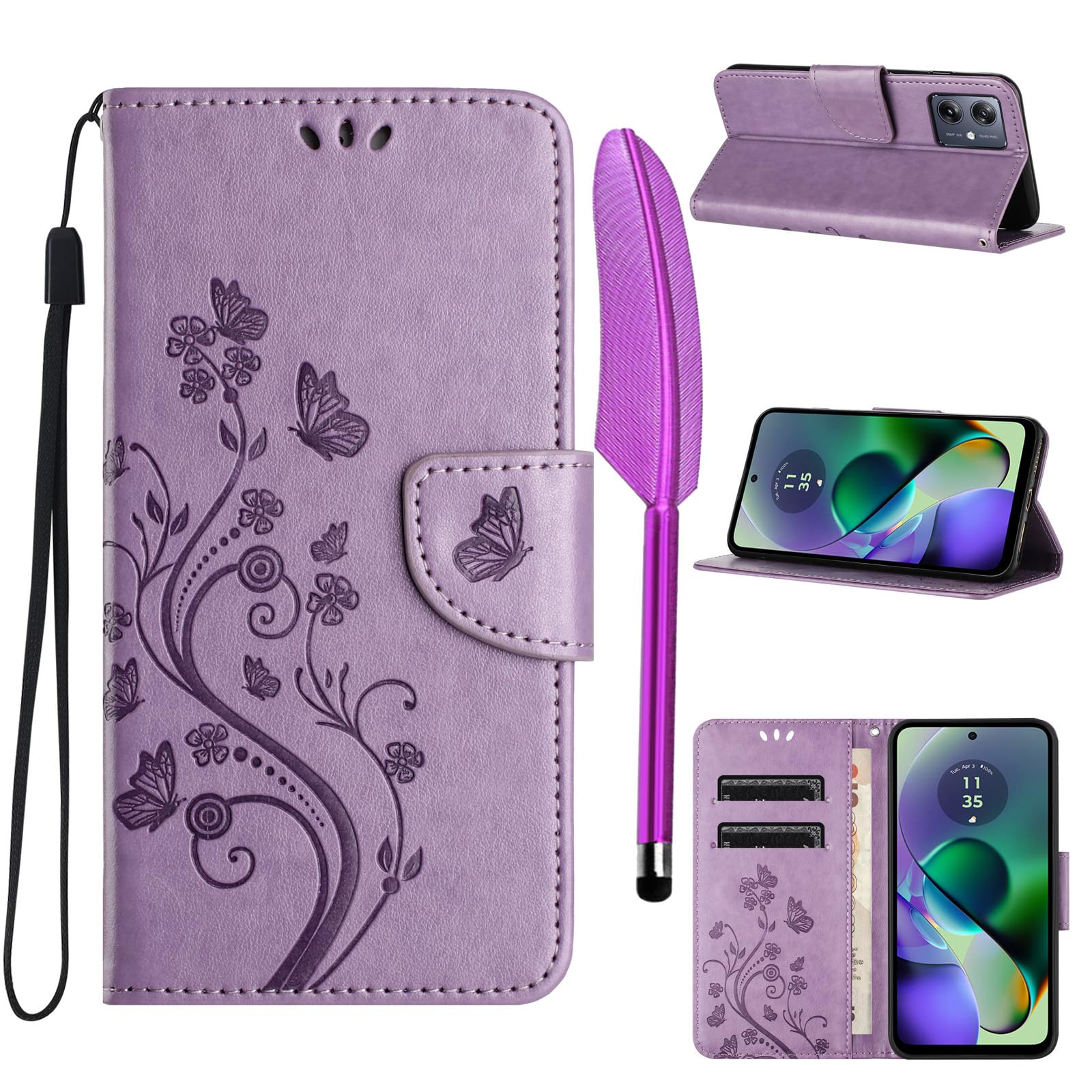 Mavis's Diary Moto G Stylus 2024 Case Wallet with Stylus Pen, Cute ...