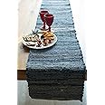 Amazon.com: Chardin home Eco Friendly Denim chindi/Jute Table Runner ...