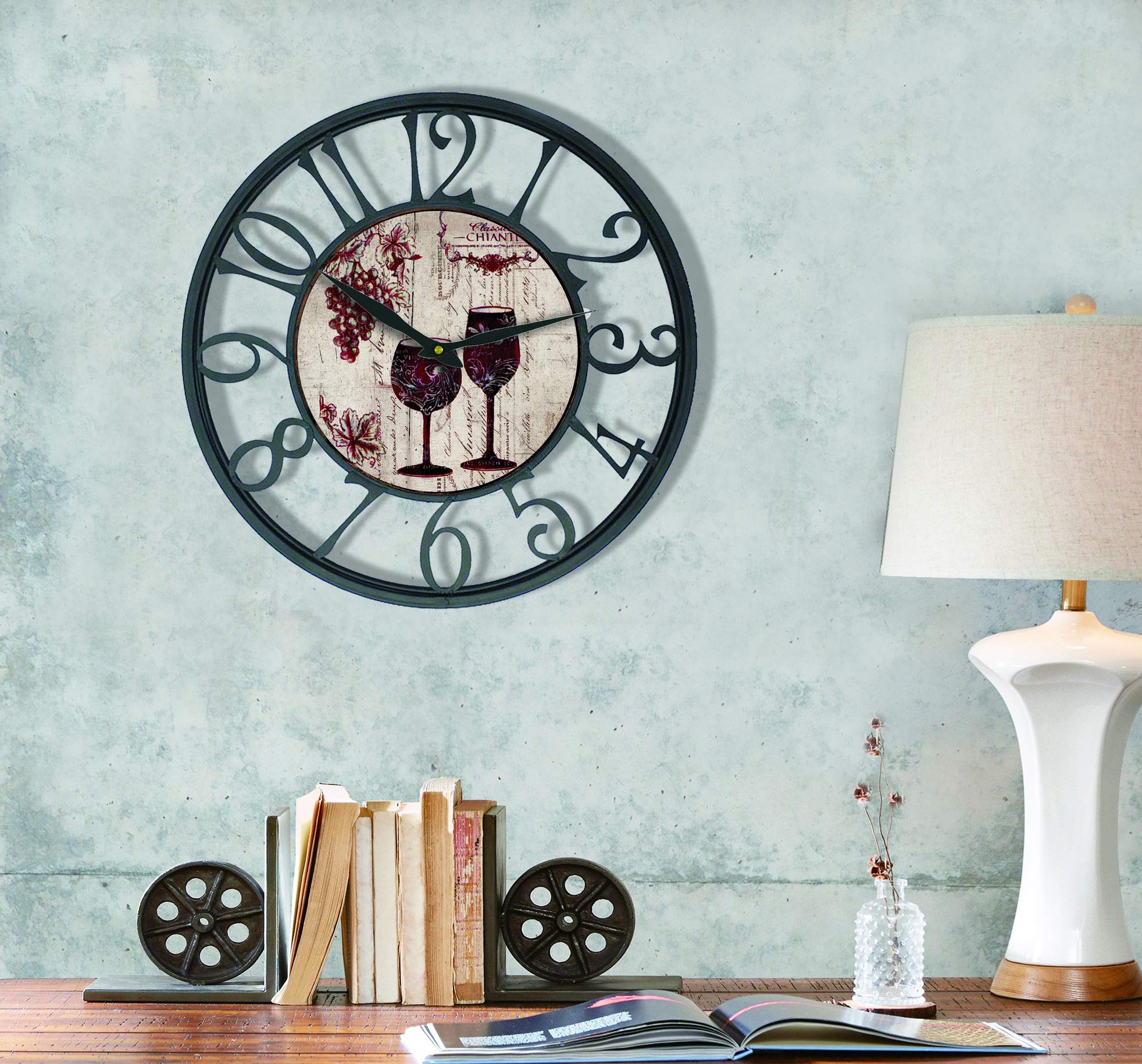 Mua Toright Kitchen Wall Clock Wine Chateau Wall Clock Chiant Wine ...