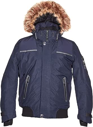 Point Zero Arctic Hooded Bomber Jacket Winter Coat for Men at Amazon ...