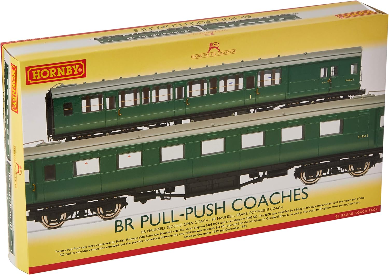 Hornby R4534E BR, (Ex-Maunsell) Pull/Push Coach Pack, Set 601 – Era 5 ...