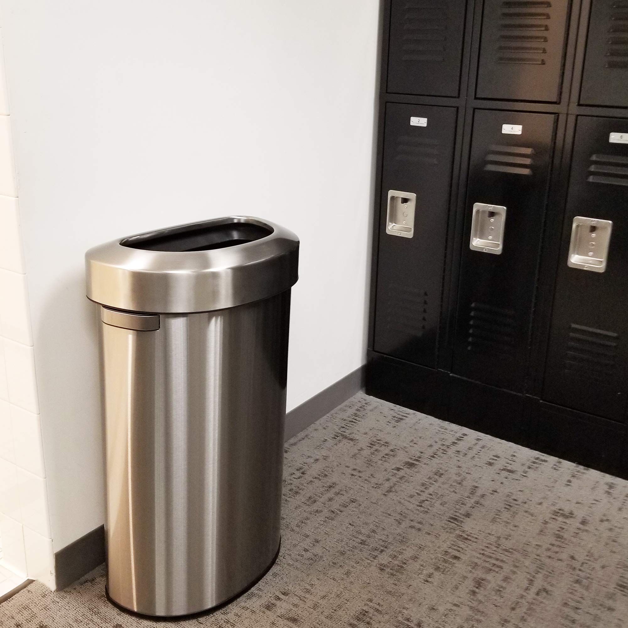 Mua Stainless Steel Trash Can and Recycle Bin, Slim and Space-Saving ...