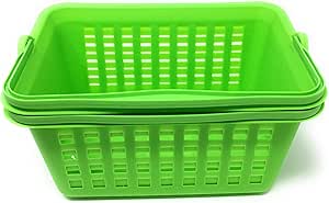 Amazon.com: Colored Rectangular Multi-Purpose Slotted Plastic Storage ...