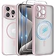 Amazon.com: SURPHY Made for iPhone 15 Pro Max Case Compatible with MagSafe, and Screen Protector ...