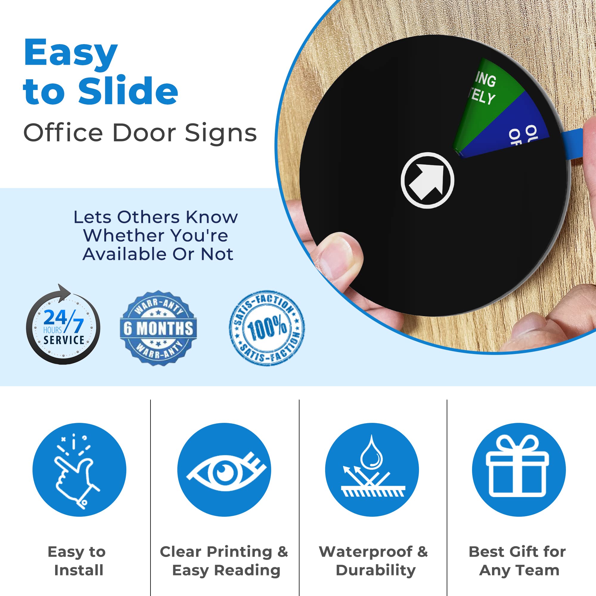 Mua 6 Options Office Door Signs, Out of Office, Working Remotely, Back ...