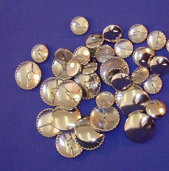 Metal Self Cover Buttons Size -29 mm-10 Buttons For £4.15: Amazon.co.uk ...