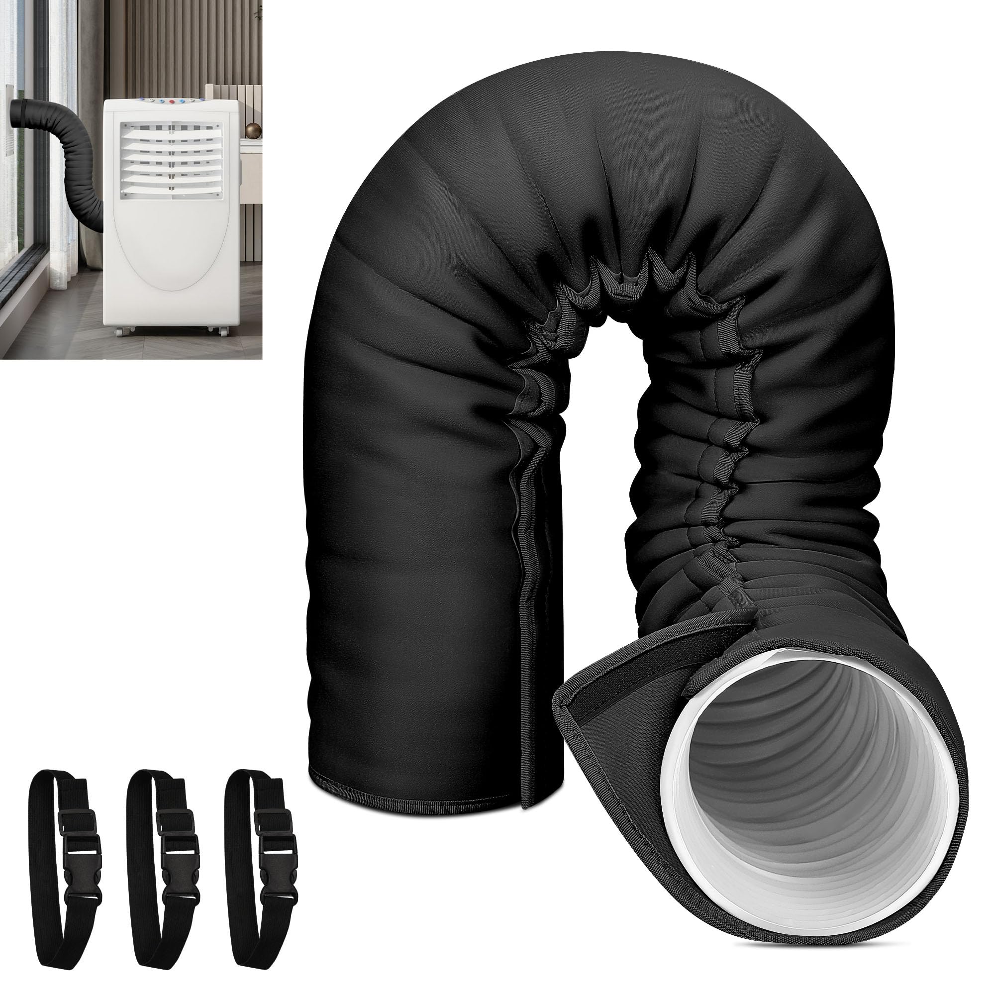 Portable AC Hose Insulation Sleeve, Portable Air Conditioners Insulated ...