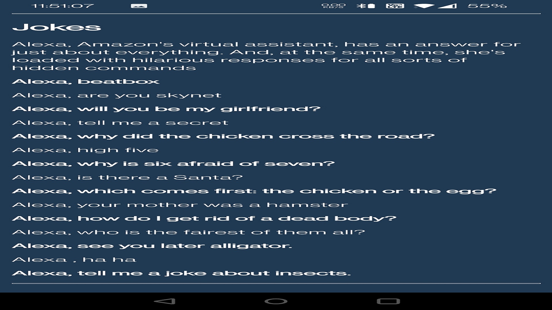 Commands for Amazon Alexa:Amazon.com:Appstore for Android