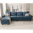 Amazon.com: KKL 106” Convertible Sectional Sofa, Couch with Movable ...