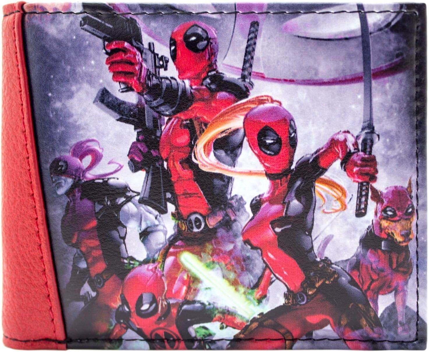 Marvel Deadpool Team Fighting Red ID & Card Bi-Fold Wallet – BigaMart