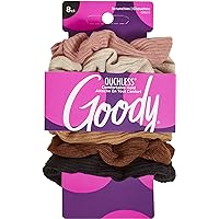 Goody Ouchless Ribbed Hair Scrunchies, 8 Count : Amazon.ca: Beauty ...