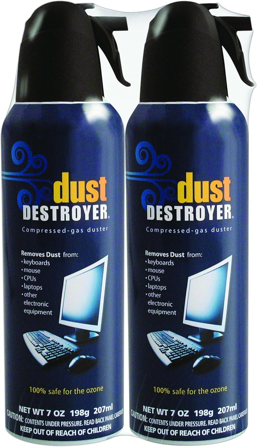 Amazon.com: Dust Destroyer Dusters; 7-oz. Spray Can, 2-Pack: Office ...