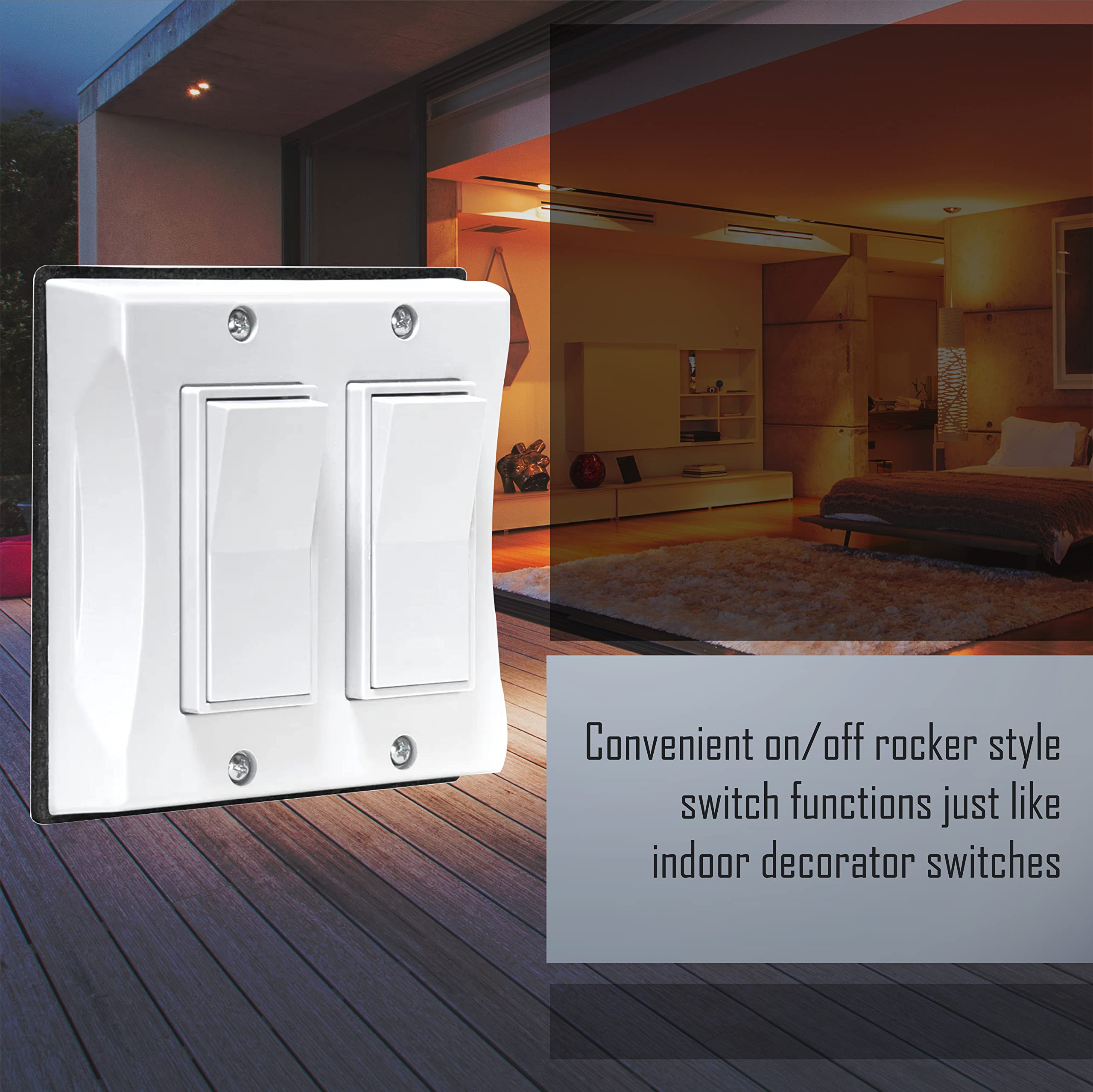 Mua TayMac 5127-1 2-Gang Weatherproof Decorator Switch Cover, Vertical ...