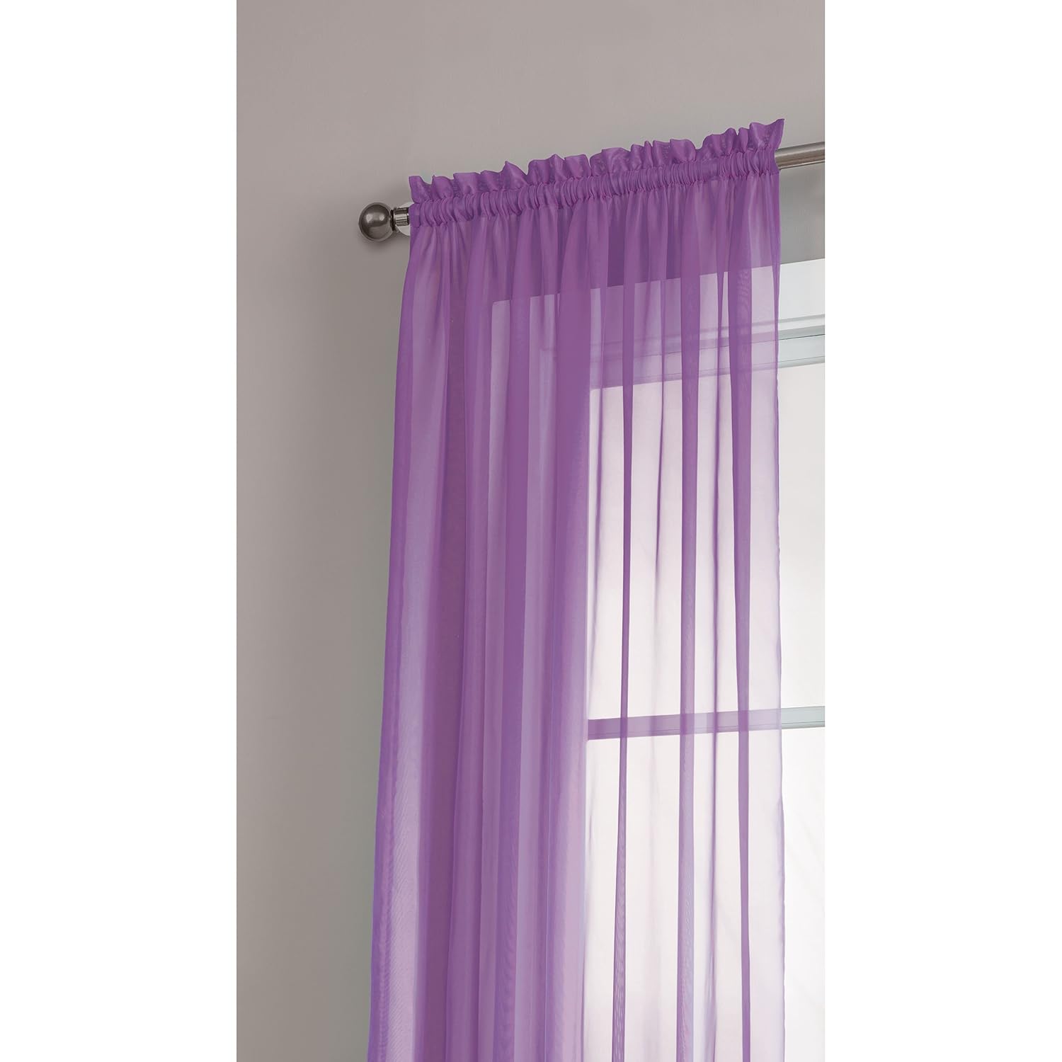 Draperies & Curtains Home 56 x 63-Inch Window Elements Diamond Sheer ...