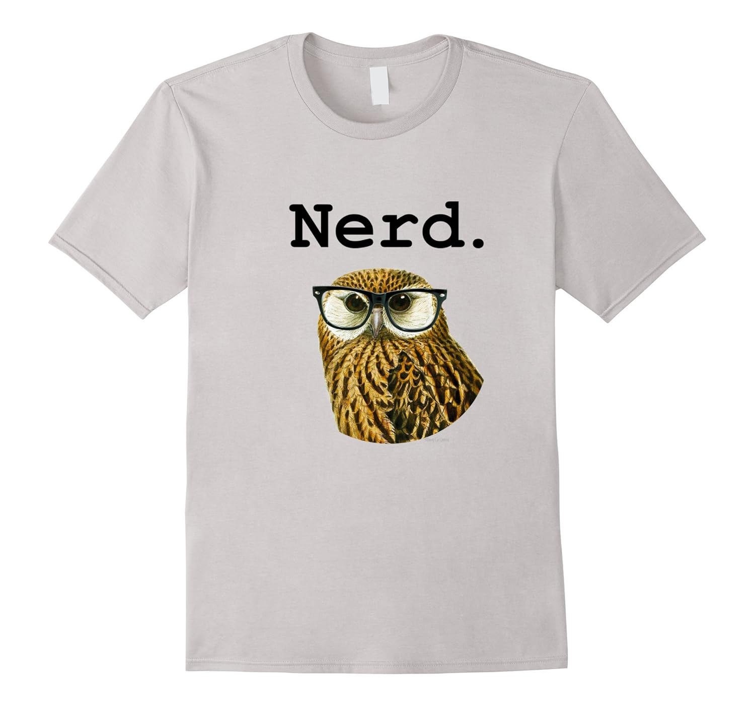 The Nerd Bird Owl with Glasses Nerd Dork Shirt-PL – Polozatee