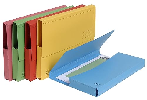 Forever A4 Half Flap Rigid Card Document Wallets Assorted Colours ...