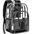 Amazon.com | PAMANO Clear Backpack, Heavy Duty Transparent Backpack ...