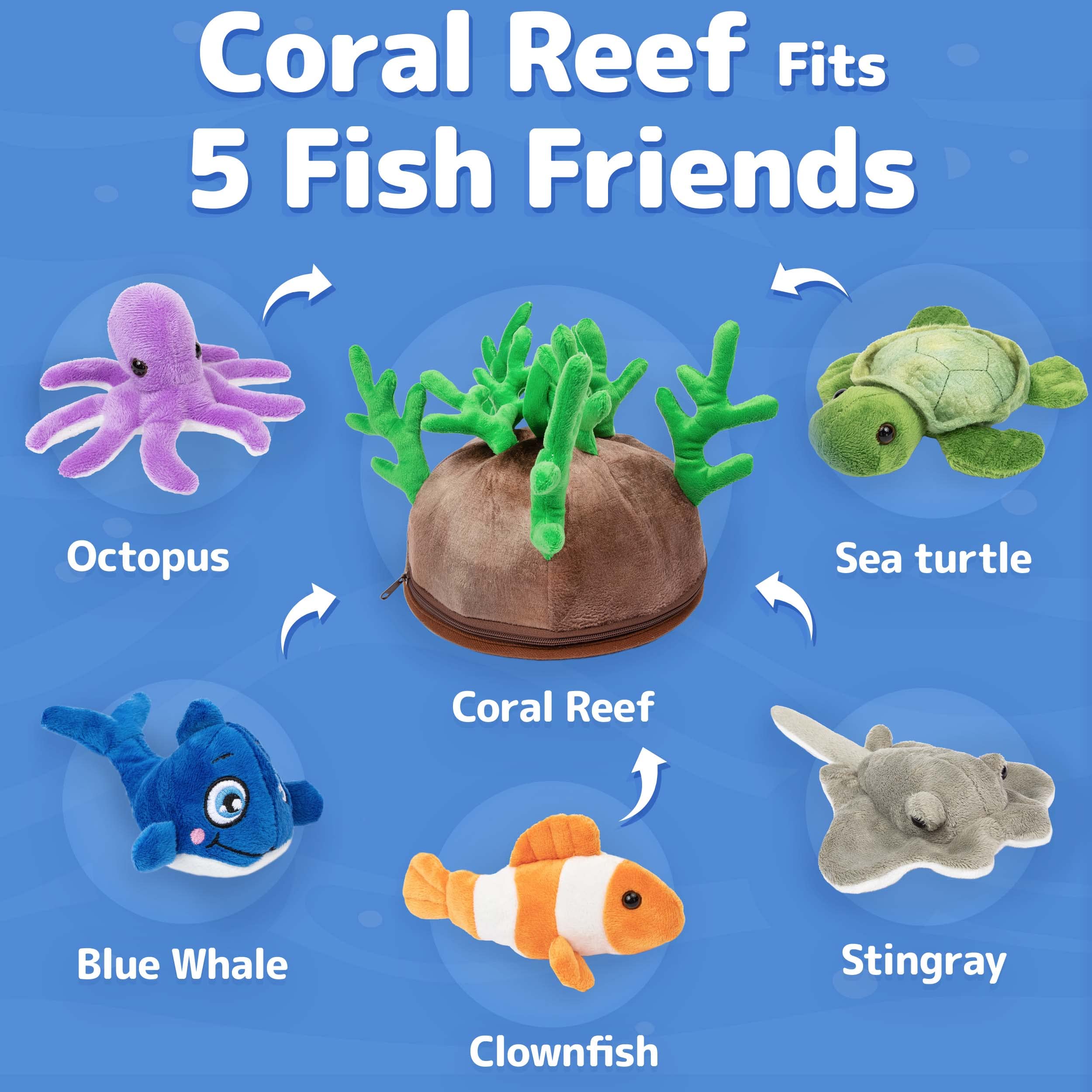 Mua Prextex Underwater Ocean Adventure Awaits Set of 5 Plush Sea Animal ...