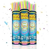 Amazon.com: PartySticks Glow Sticks Party Supplies 200pk - 8 Inch Glow ...